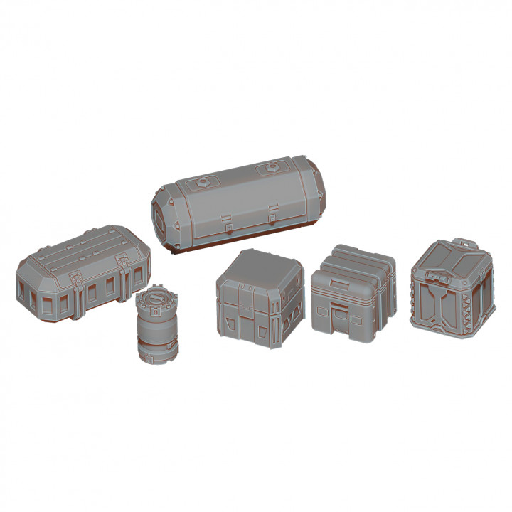 3D Printable Sci-Fi Cargo by Multiverse