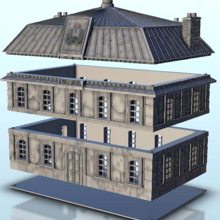 3D Printable Modern building 14 - Architecture Urban Scenery Modern ...