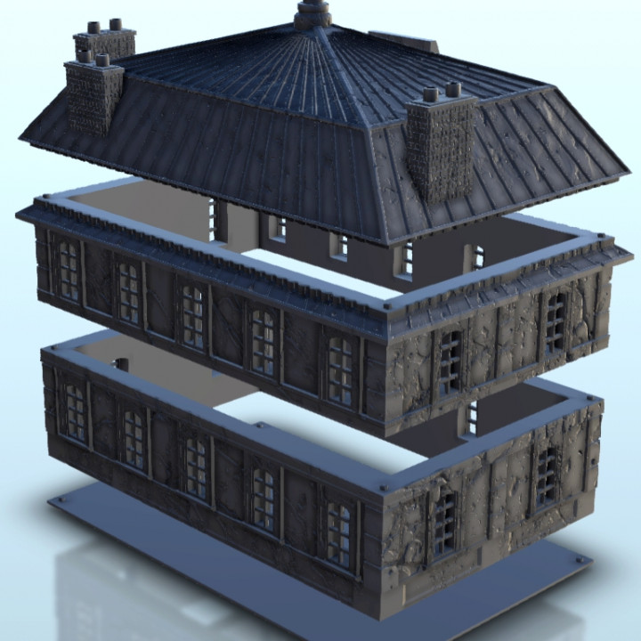 3D Printable Modern building 14 - Architecture Urban Scenery Modern ...
