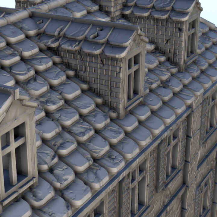 3D Printable Building in ruins 17 - Architecture Urban Scenery Modern ...