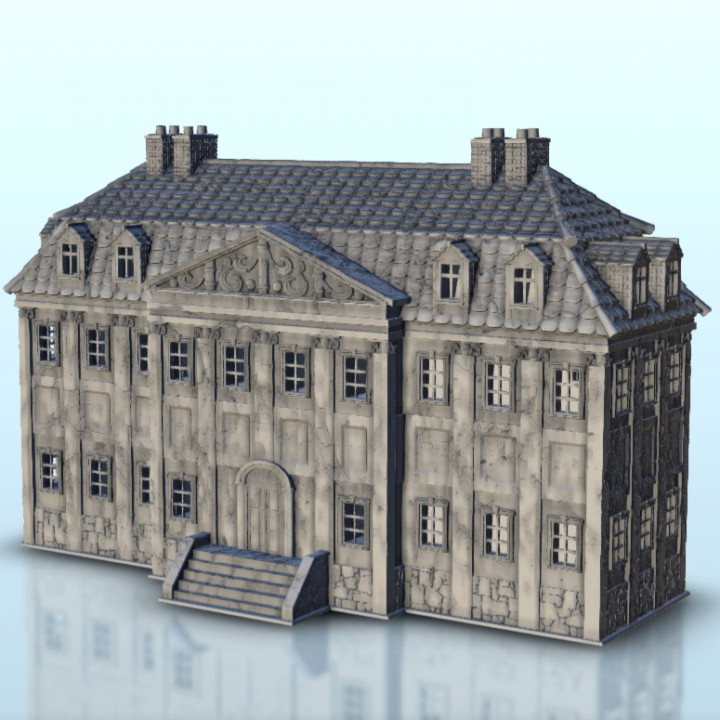 3D Printable Building 19 - Architecture Urban Scenery Modern WWII ...