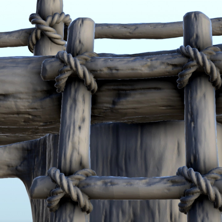 3D Printable Wooden outpost 26 - Architecture Urban Scenery Modern WWII ...