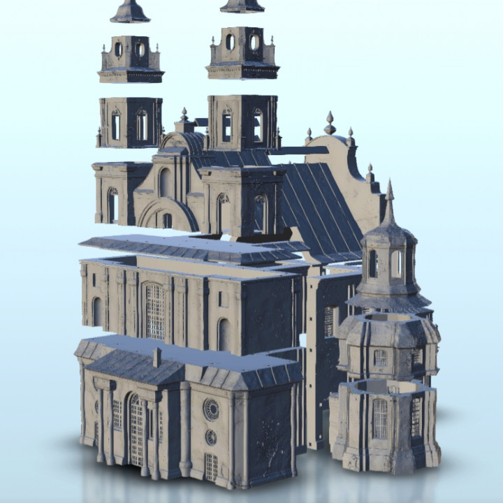 3D Printable Baroque & Modern buildings pack - Architecture Urban ...