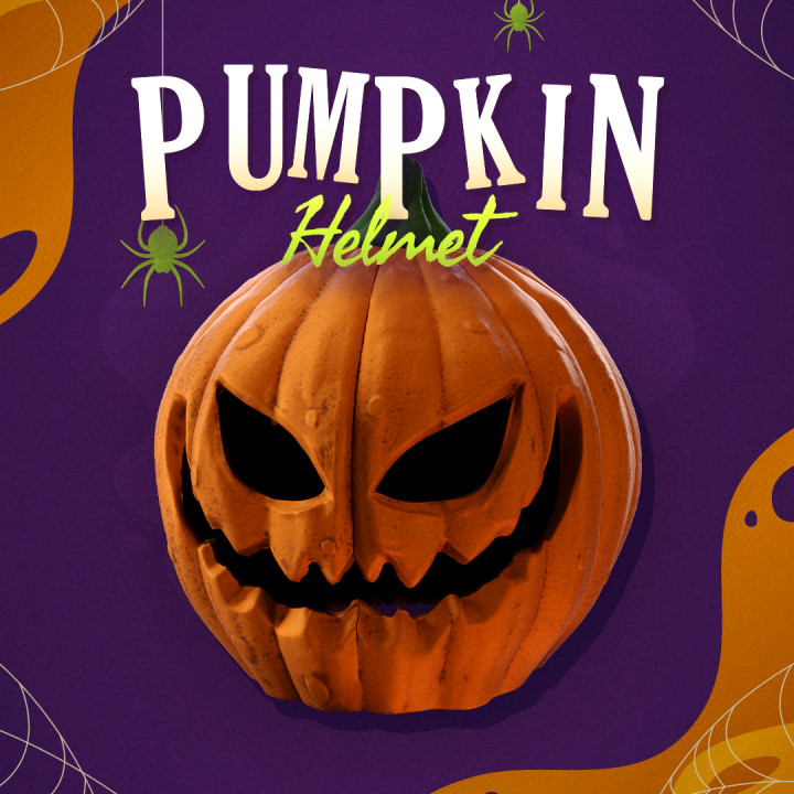 3D Printable Pumpkin Helmet by Stlflix