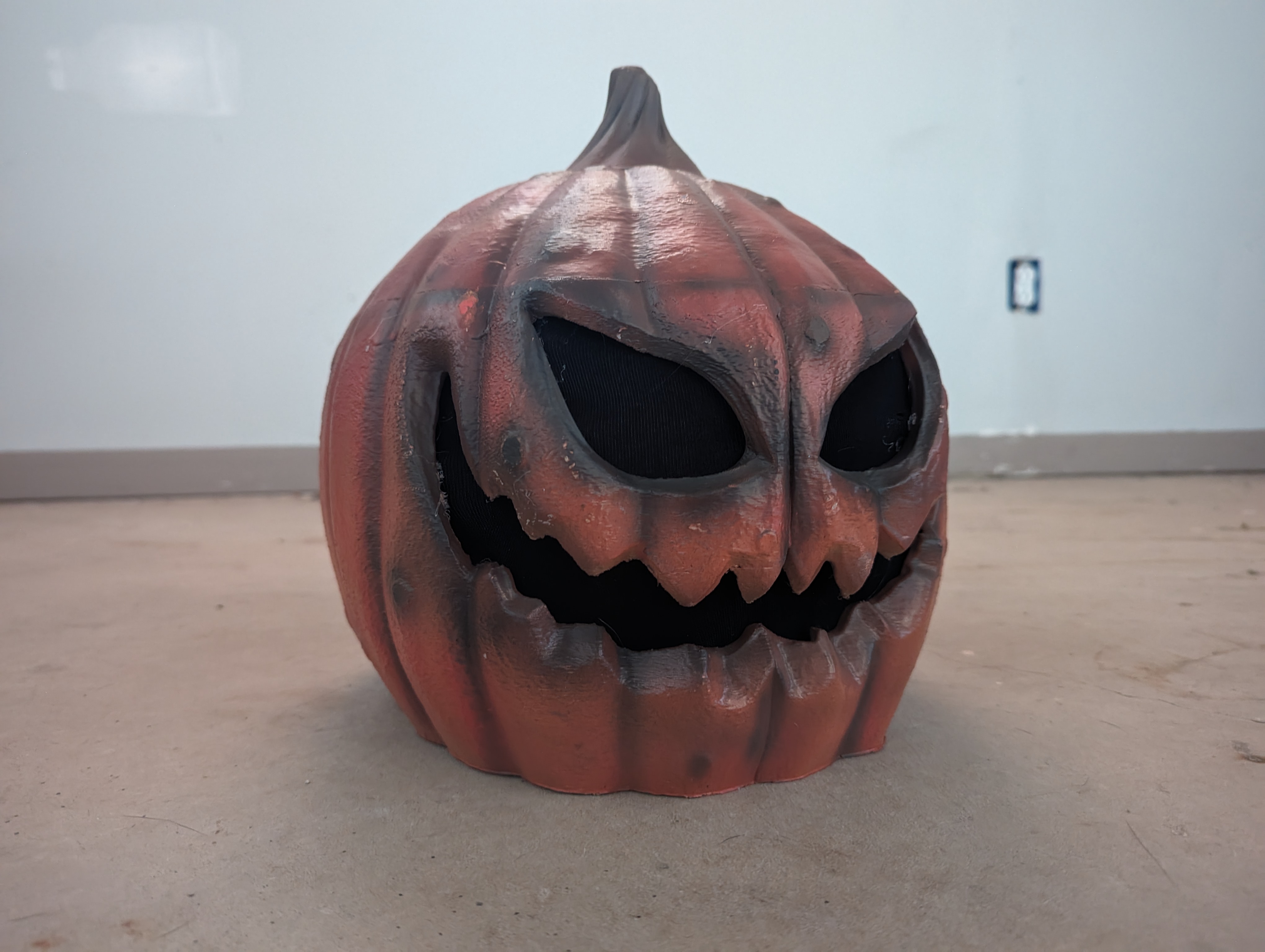 3D Printable Pumpkin Helmet by Stlflix
