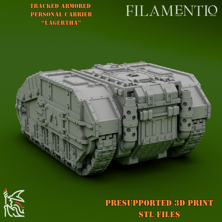 3D Printable Tracked APC "Lagertha" by Filamentio