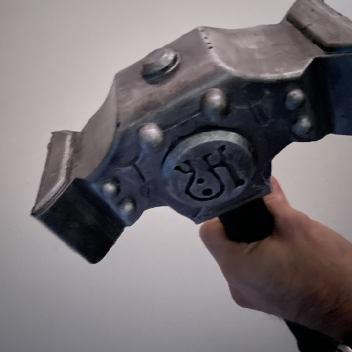 3D Printable Frost Giant Hammer by Keyan Herron