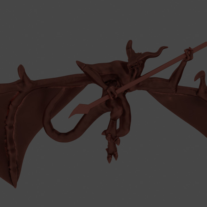 3D Printable Spear Demon by Elias