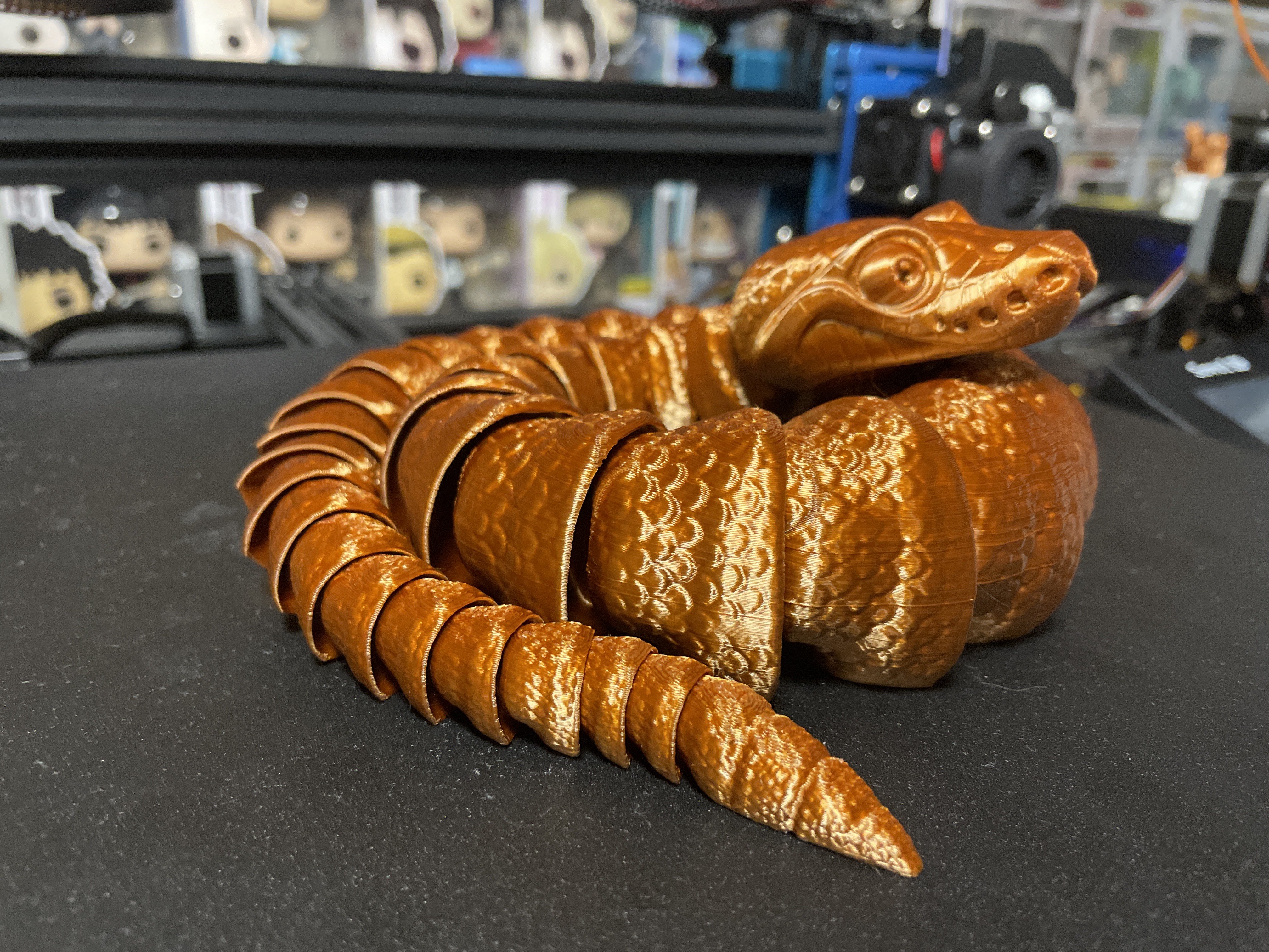 3D Printable Ball Python Snake Articulated Toy, Print-In-Place Body ...