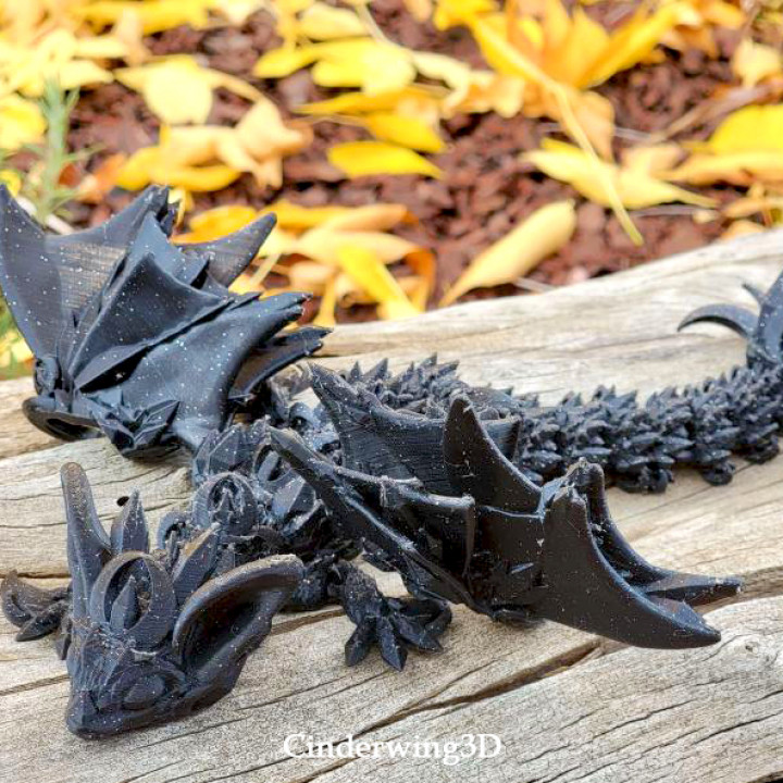 3D Printable Nightwing Dragon by Cinderwing3D