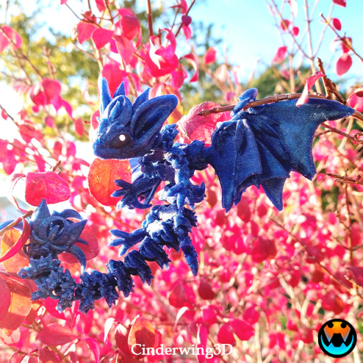 3D Printable Nightwing Dragon by Cinderwing3D