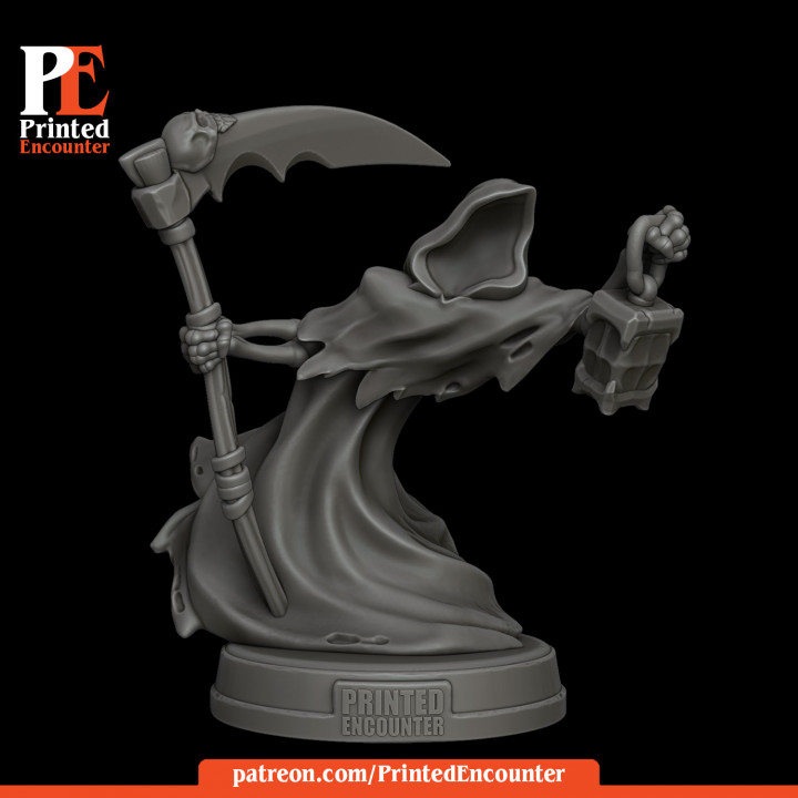 3D Printable Wraith / Grim Reaper / Ghost by Printed Encounter