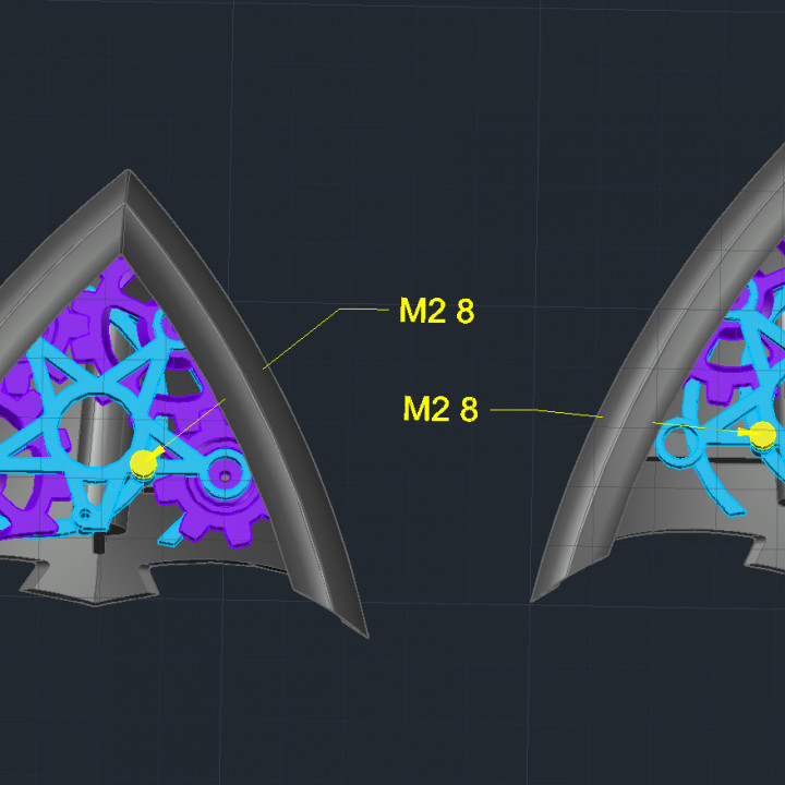 3D Printable Princess Clockwork's Cat ears Hair hoop PLUS by Xiaoling Yu