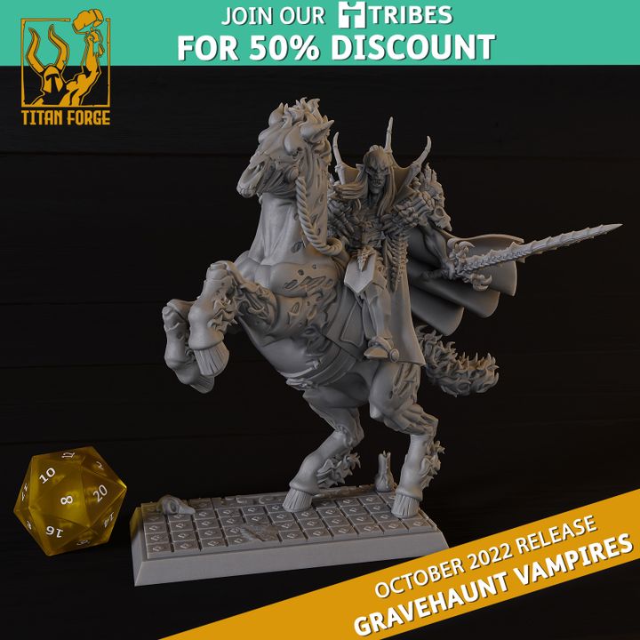 3D Printable Gravehaunt Vampires The Bonekeeper On Nightmare by Titan ...