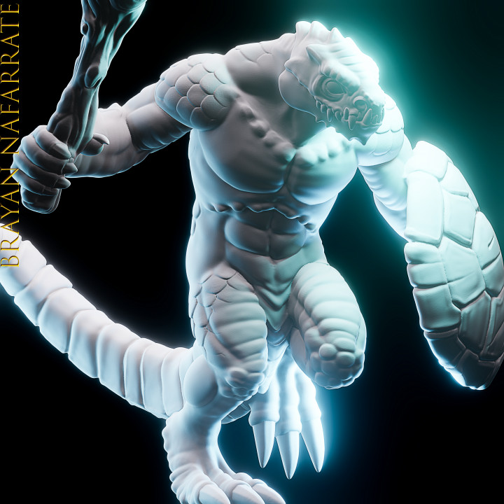 3D Printable Lizard men by Nafarrate Designs