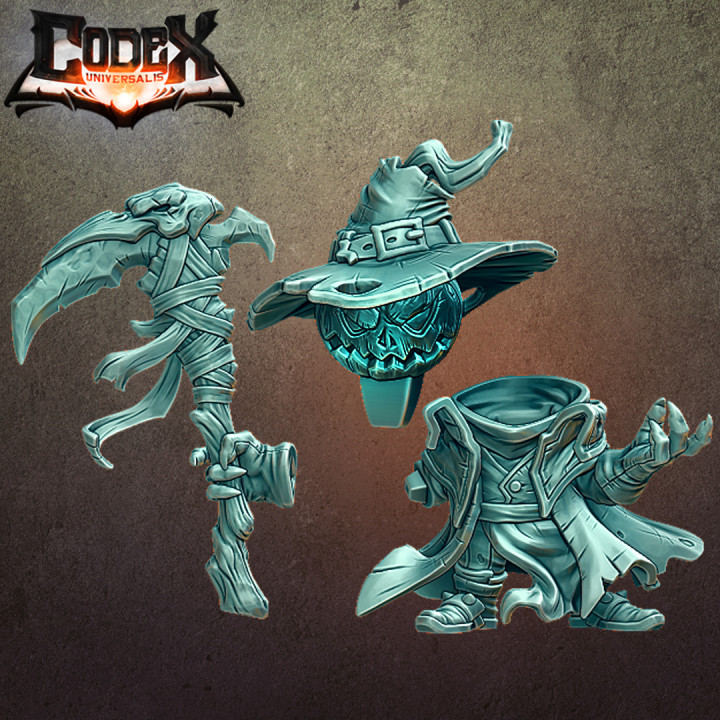 3D Printable Tricky Pumpkin Demon by Codex Universalis