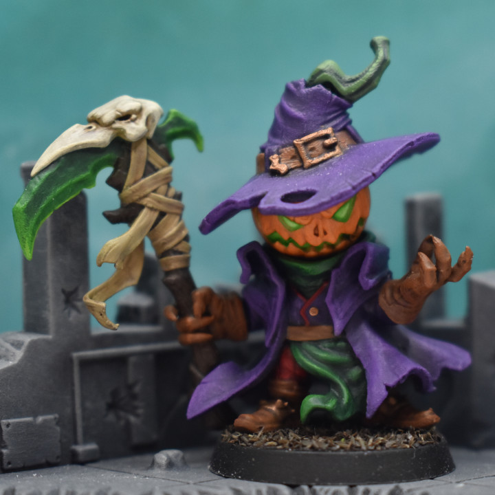 3D Print of Tricky Pumpkin Demon by cal40k