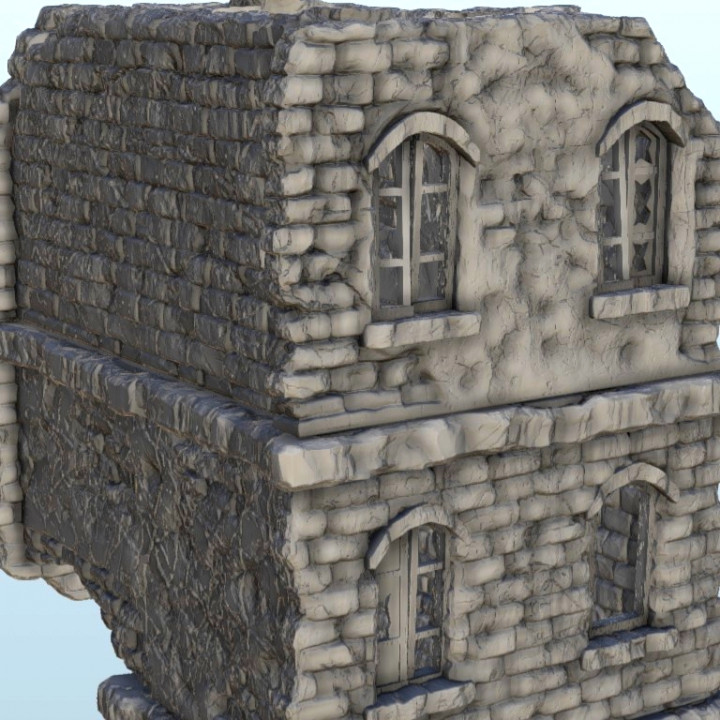 3D Printable Brick building in ruins 25 - Modern WW2 Cold Era ...