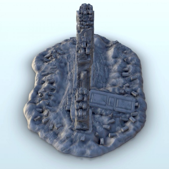 3D Printable Ruins of building 2 - Modern WW2 Cold Era Afghanistan Iraq ...