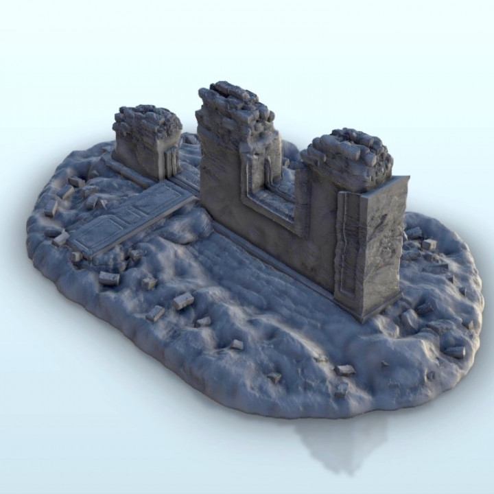3D Printable Ruins of building 2 - Modern WW2 Cold Era Afghanistan Iraq ...