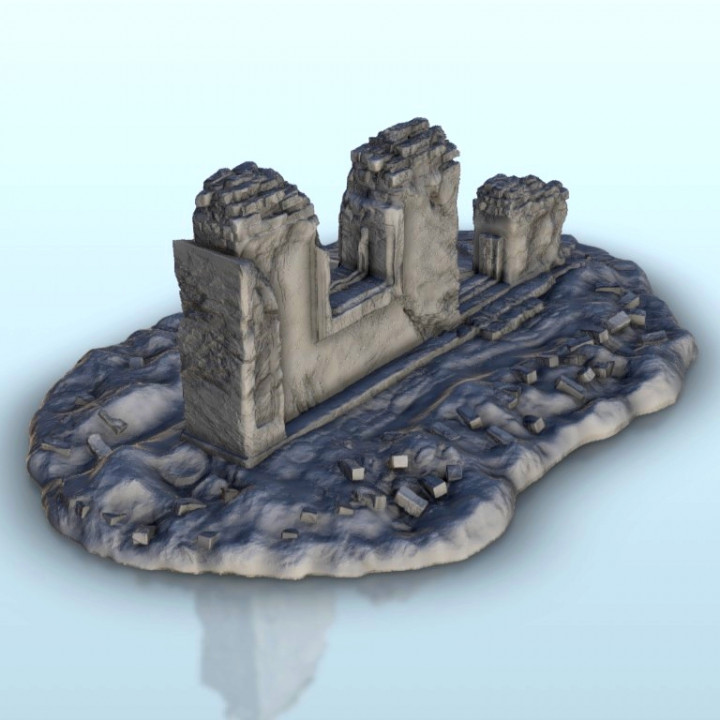 3D Printable Ruins of building 2 - Modern WW2 Cold Era Afghanistan Iraq ...