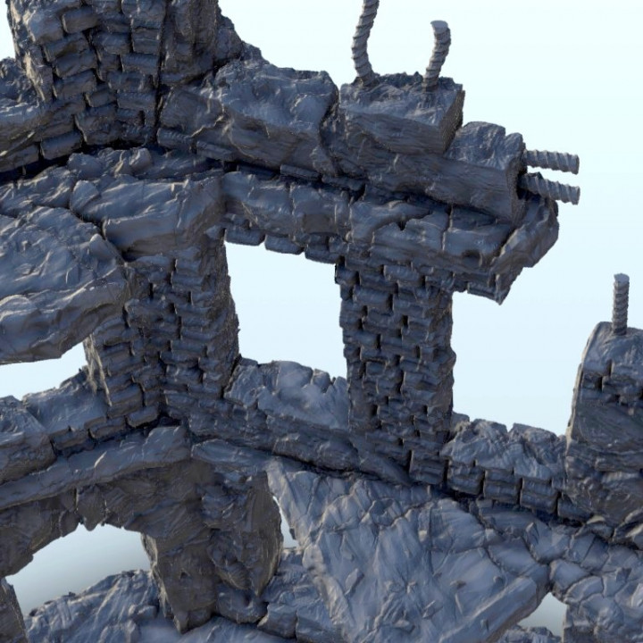 3D Printable Large corner ruins 16 - Modern WW2 Cold Era Afghanistan ...