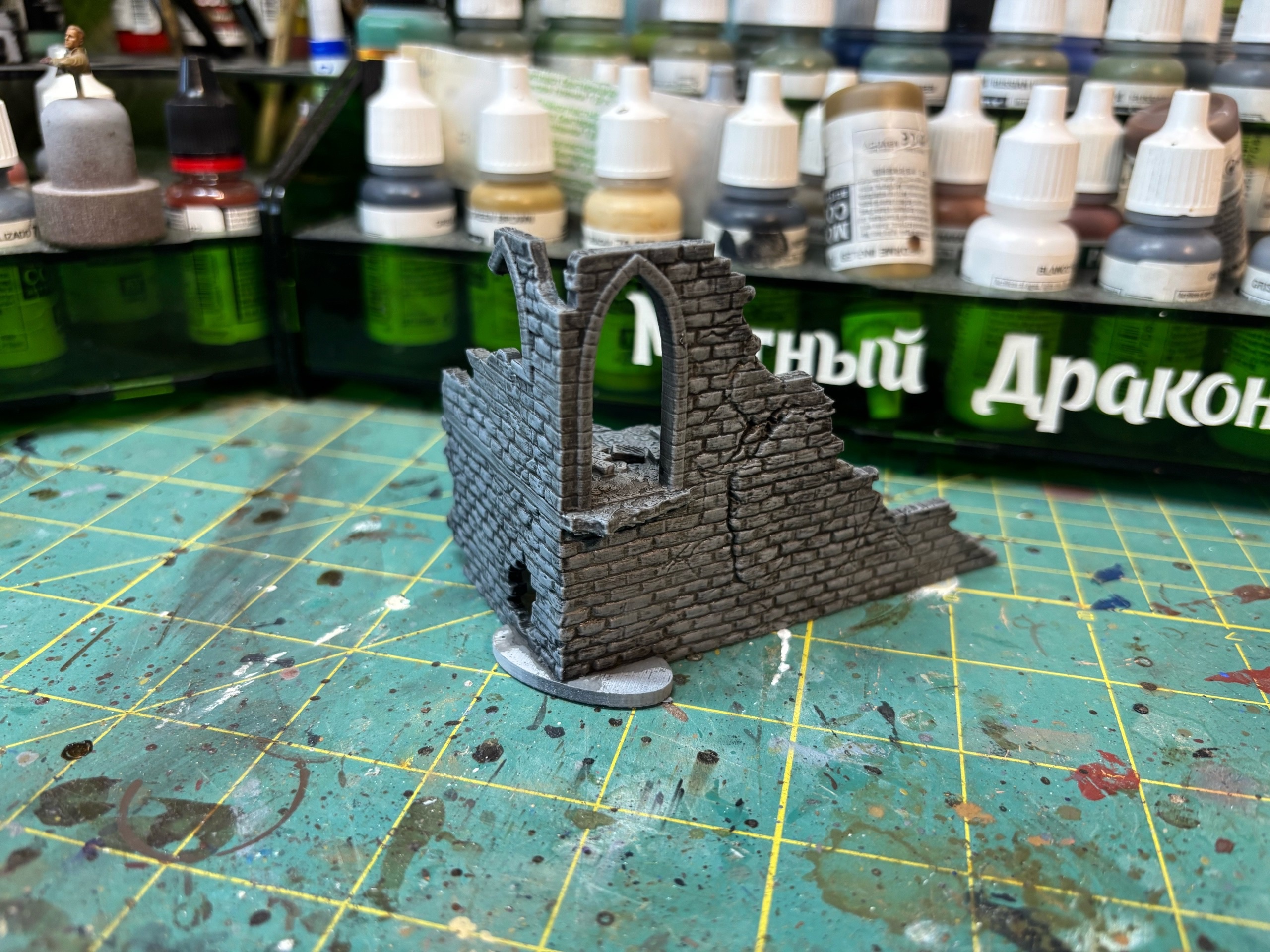 3D Printable Corner ruins with stair 22 - Modern WW2 Cold Era ...