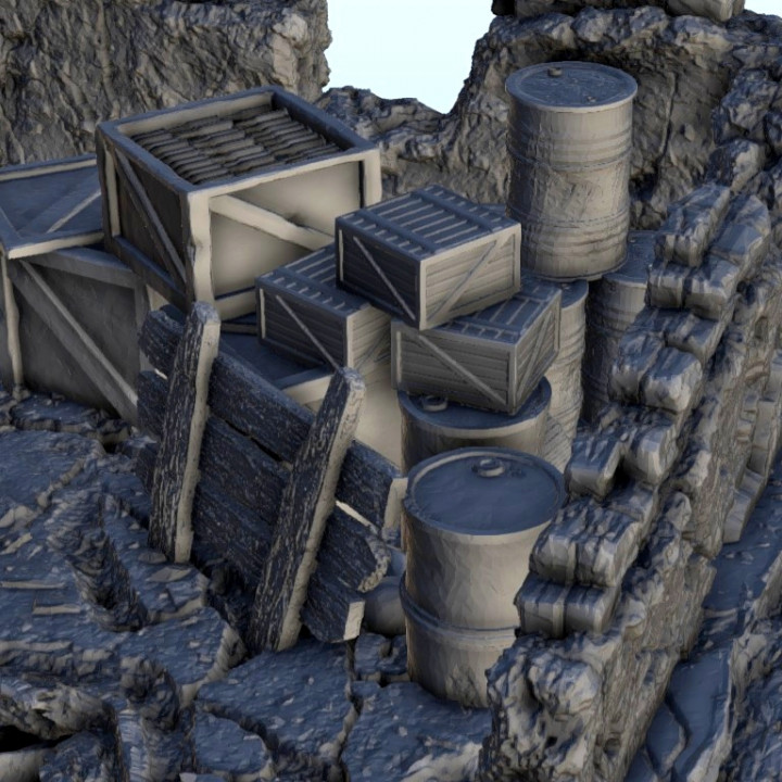 3D Printable Desert ruins with weapons cache - Modern WW2 Cold Era ...