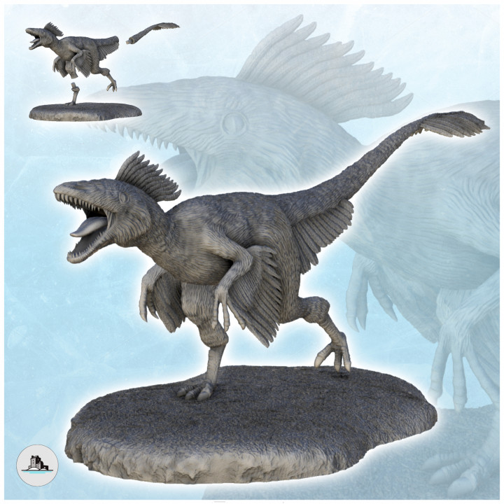 3D Printable Achillobator dinosaure (5) - High detailed Prehistoric ...