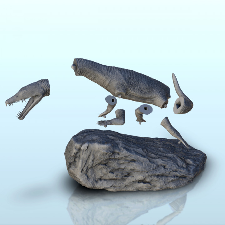 3D Printable Nothosauridae dinosaure (10) - High detailed Prehistoric ...