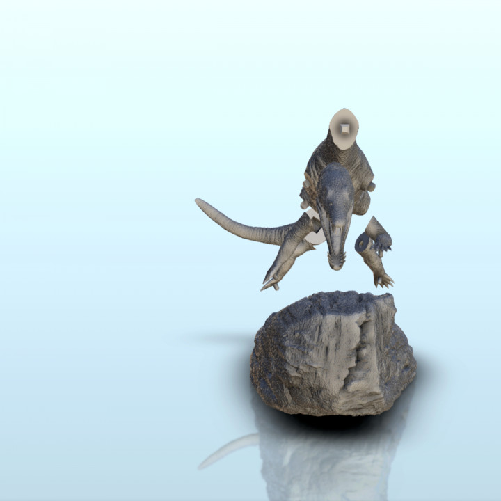 3D Printable Nothosauridae dinosaure (10) - High detailed Prehistoric ...