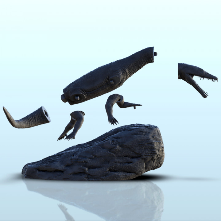 3D Printable Nothosauridae dinosaure (10) - High detailed Prehistoric ...