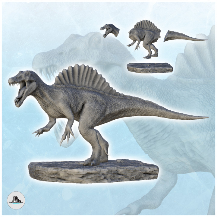 3D Printable Spinosauridae dinosaure (17) - High detailed Prehistoric ...