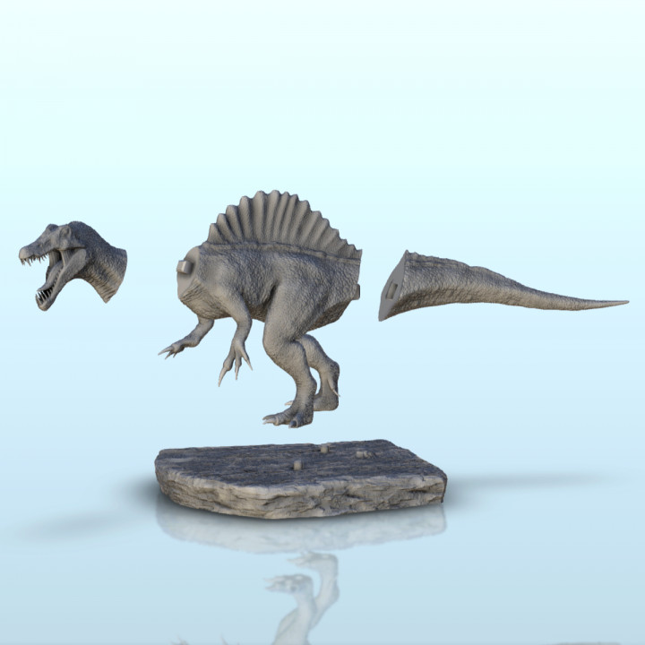 3D Printable Spinosauridae dinosaure (17) - High detailed Prehistoric ...