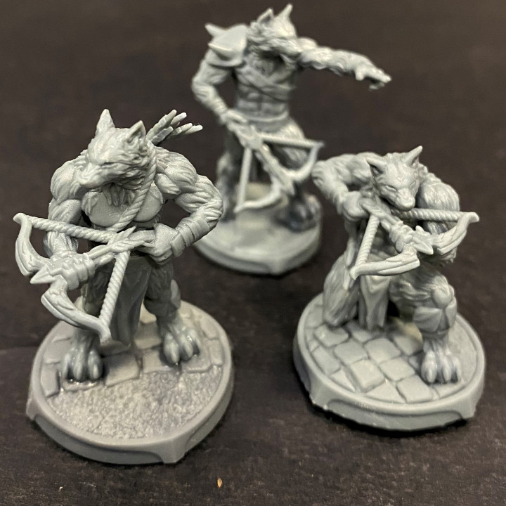 3D Printable Wolfman Minions 1 2 3 by Dragun Studios