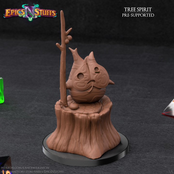 3D Printable Tree Spirit 3A Miniature - Pre-Supported by Epics N Stuffs