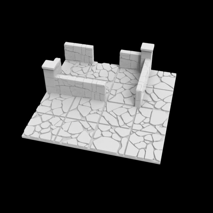 3D Printable Village Ruins Battle Map :: Incredible Realms Nulan ...