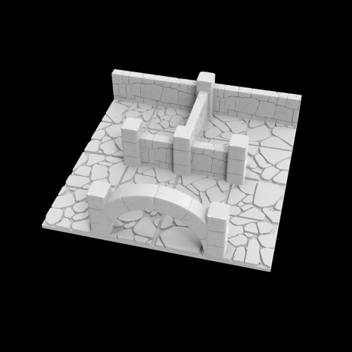 3D Printable Village Ruins Battle Map :: Incredible Realms Nulan ...
