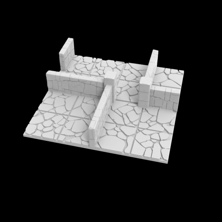 3D Printable Village Ruins Battle Map :: Incredible Realms Nulan ...