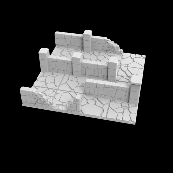 3D Printable Village Ruins Battle Map :: Incredible Realms Nulan ...