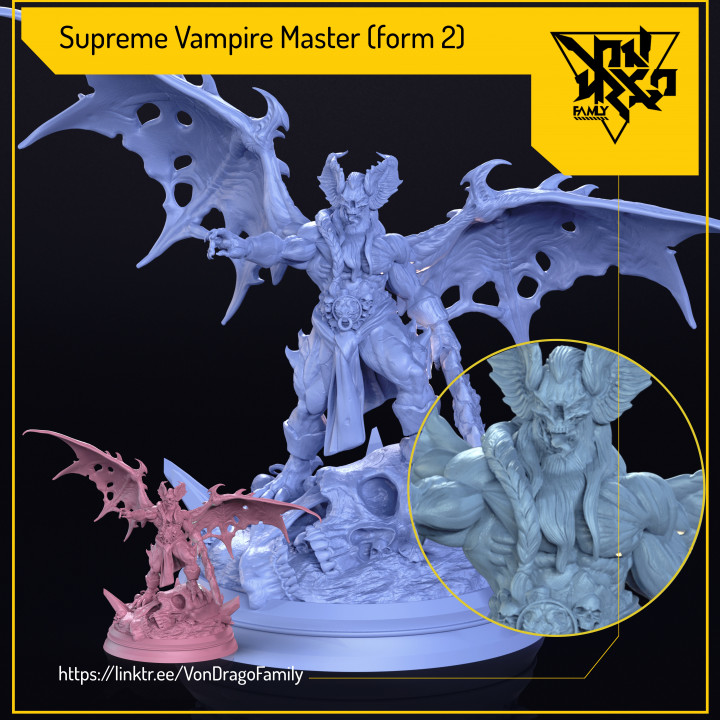 3D Printable Supreme Vampire Master by Von Drago Family