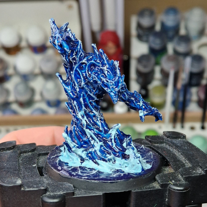 3D Print of Summoned Elementals (Arcanist's Guild) by DarkangelTC