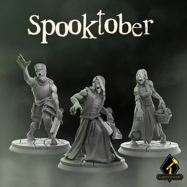 3D Printable Undead Zombie Horde by Eldritch Foundry