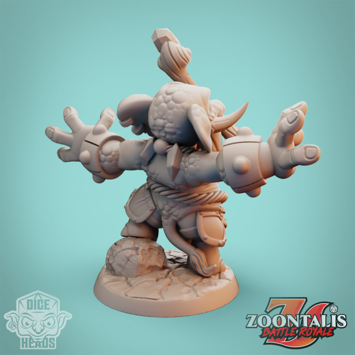 3D Printable Elephant Wizard (pre-supported included) by Dice Heads