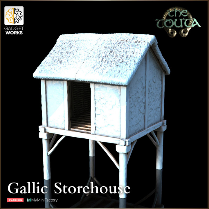 3D Printable Gaul raised storehouse - The Touta by Gadgetworks