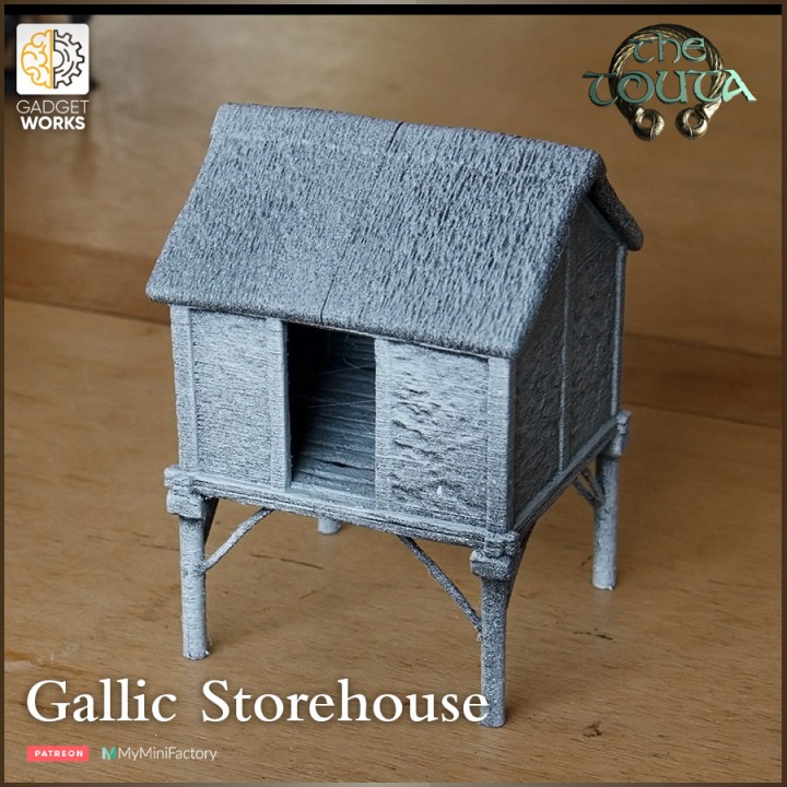 3D Printable Gaul raised storehouse - The Touta by Gadgetworks