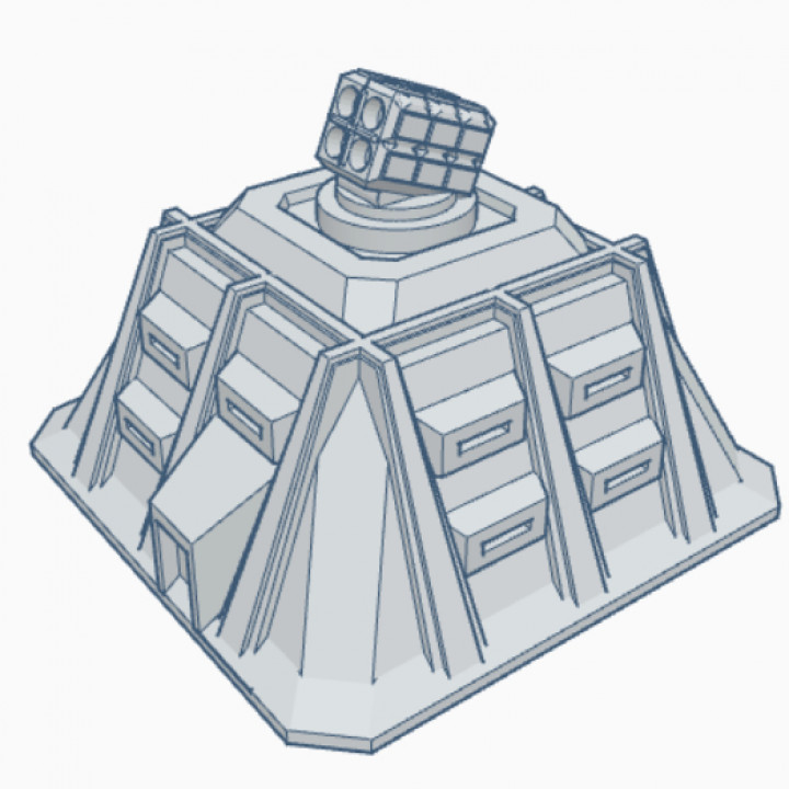 3D Printable SRM4 Emplacement Mil026 by Wargame Forge
