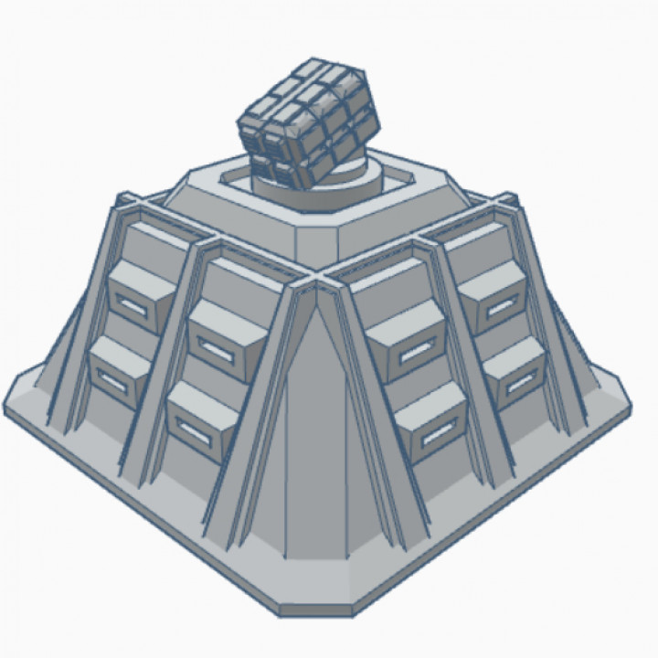 3D Printable SRM4 Emplacement Mil026 by Wargame Forge