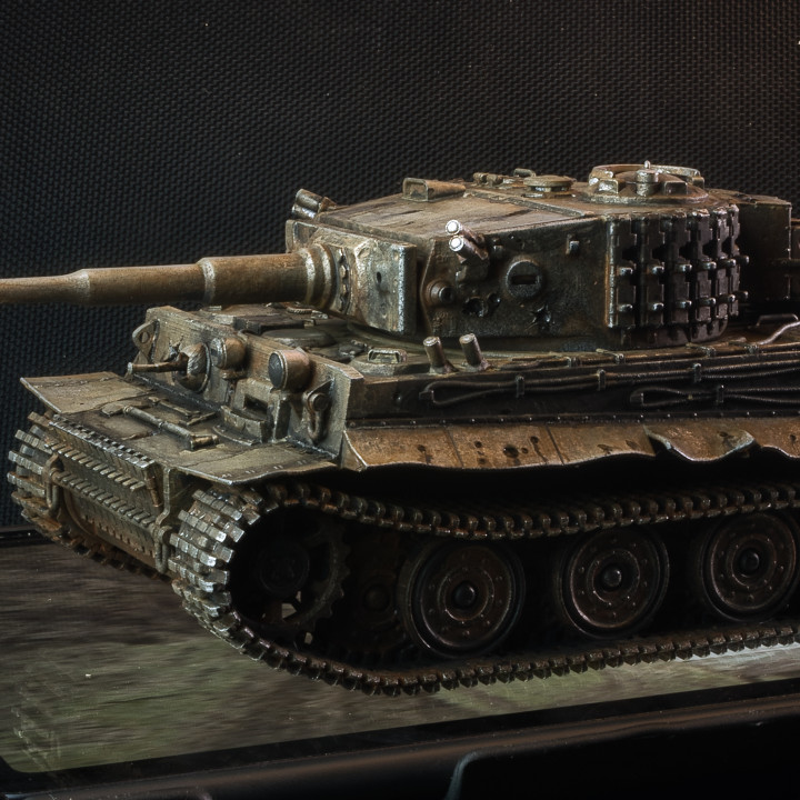 3D Print of Panzer VI Tiger Ausf. E 1944 (late) (damaged version) - WW2 ...