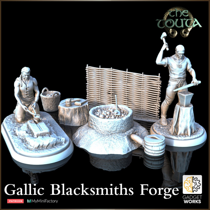 3D Printable Gaul / Celtic Villagers NPC Value Pack by Gadgetworks